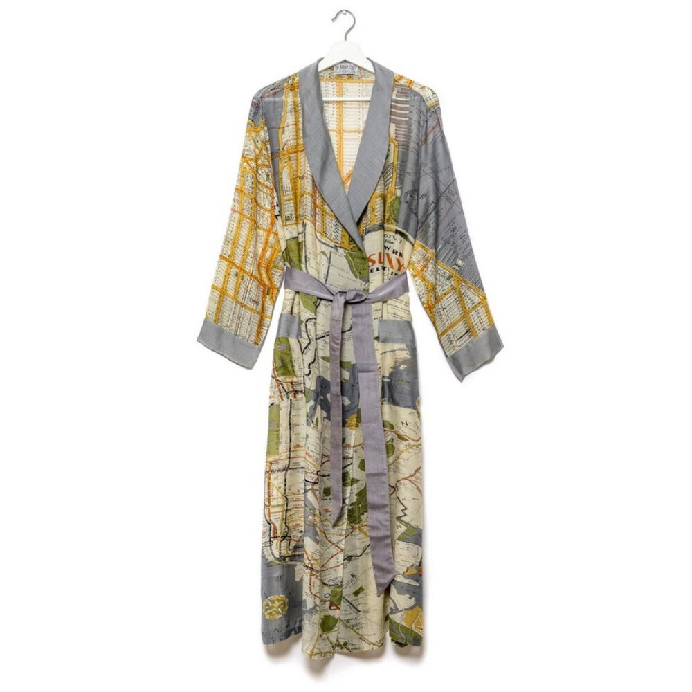 One Hundred Stars New York City Map Robe - Gem